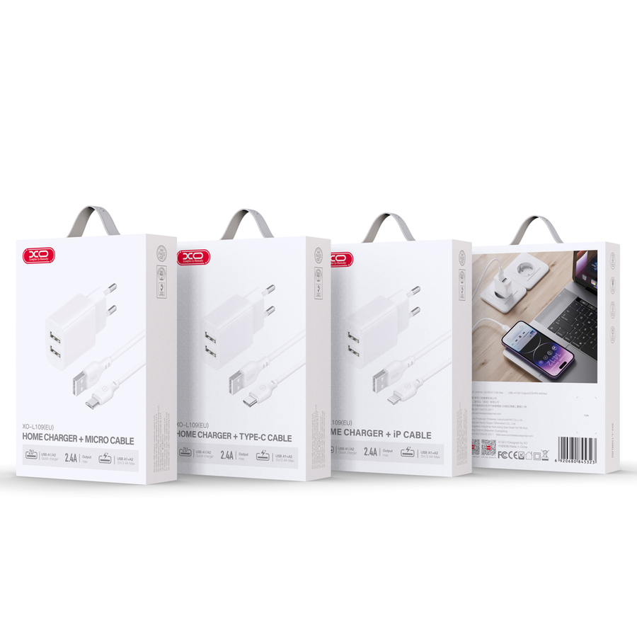 L109-CARGADOR CON CABLE TIPO C – XO Uruguay